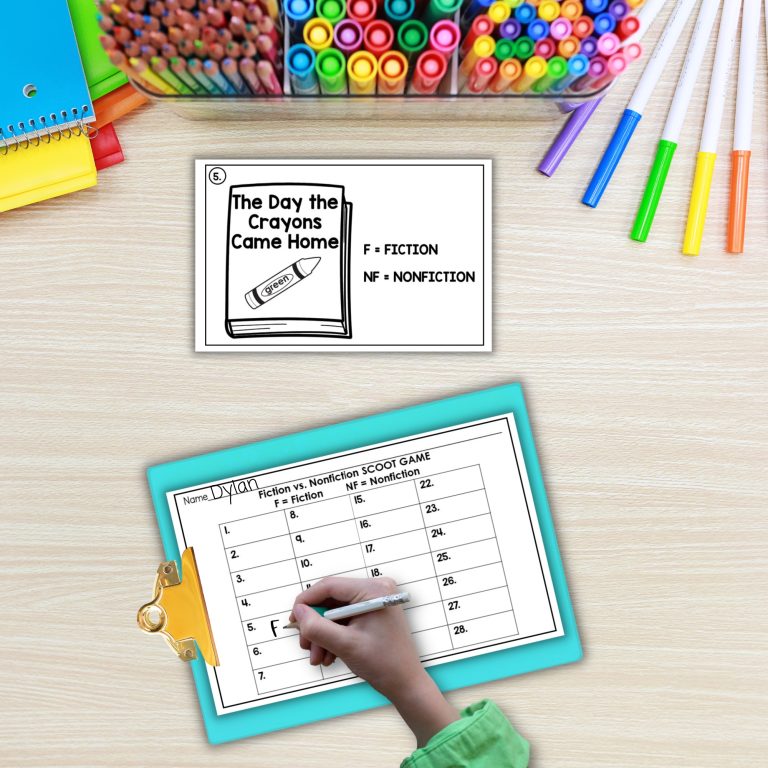 Fiction Vs. Nonfiction Scoot Game | Amazing Literacy